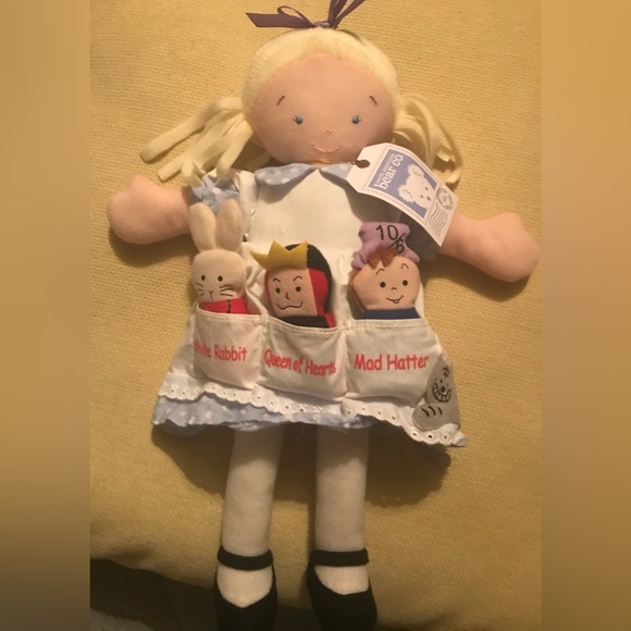 Toys | Vintage Alice In Wonderland Cloth Doll With Finger Puppets In ...